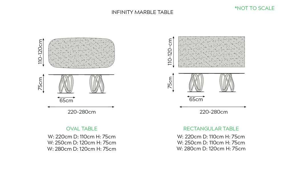 Porada Infinity Marble Table